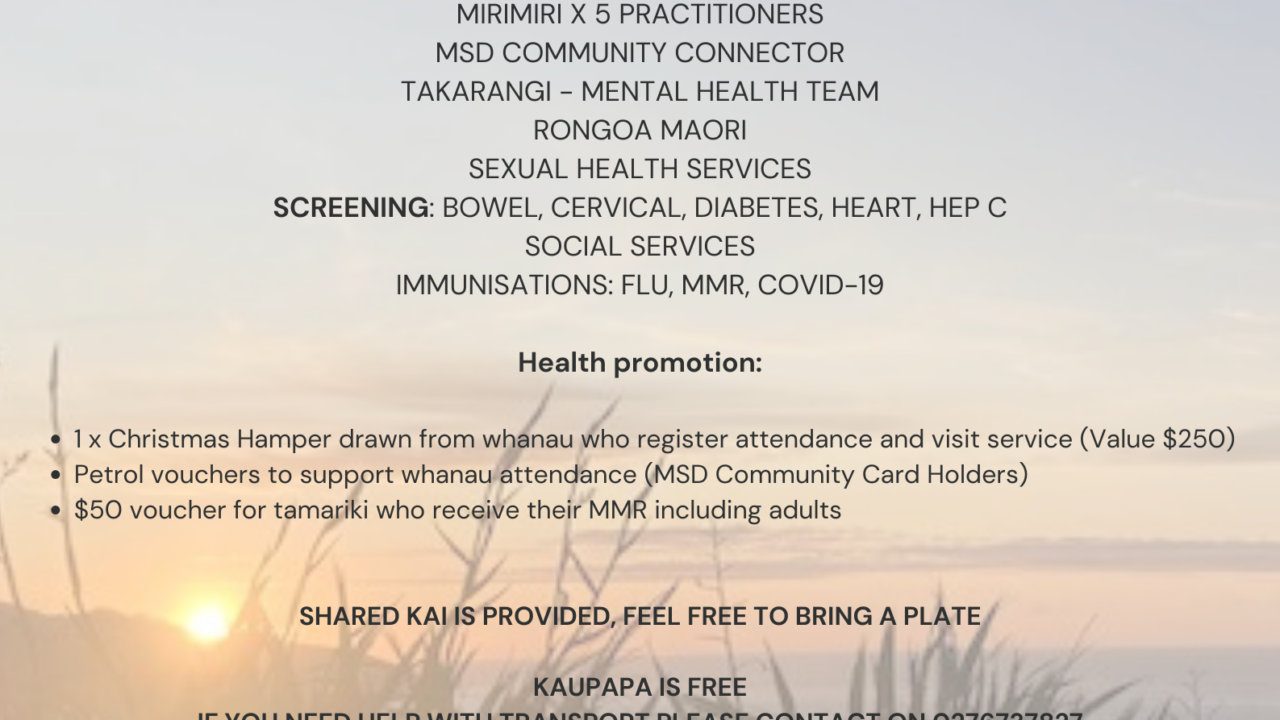 Te Toi Ora Whaingaroa - Marae Clinic | World Smokefree May