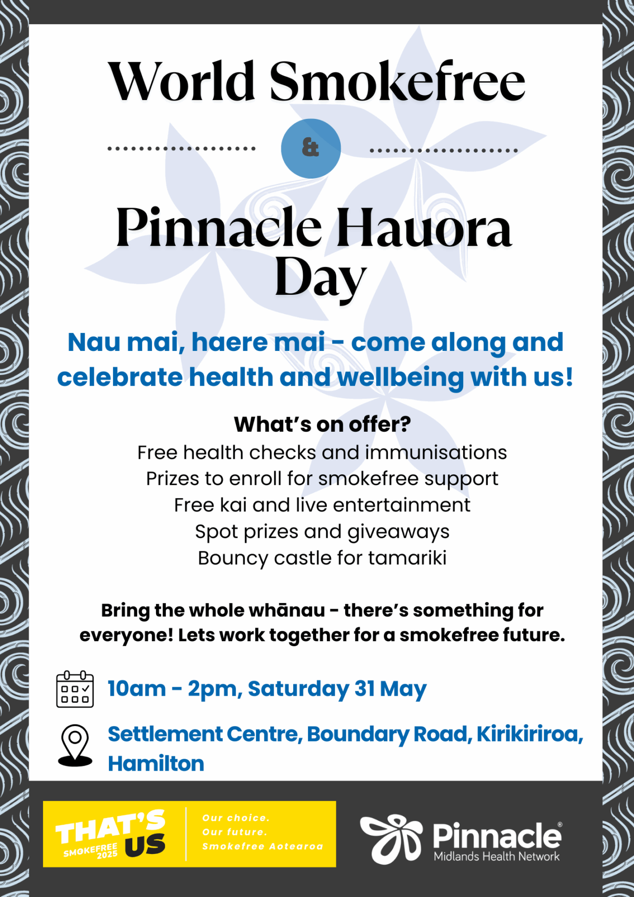 World Smokefree & Pinnacle Hauora Day | World Smokefree May